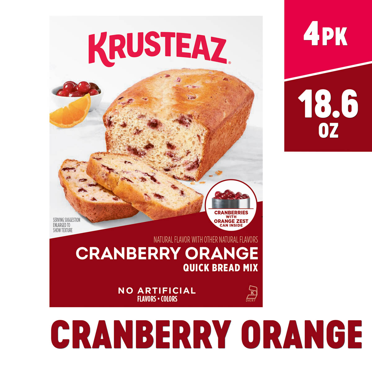 Cranberry Orange Quick Bread Mix | Krusteaz